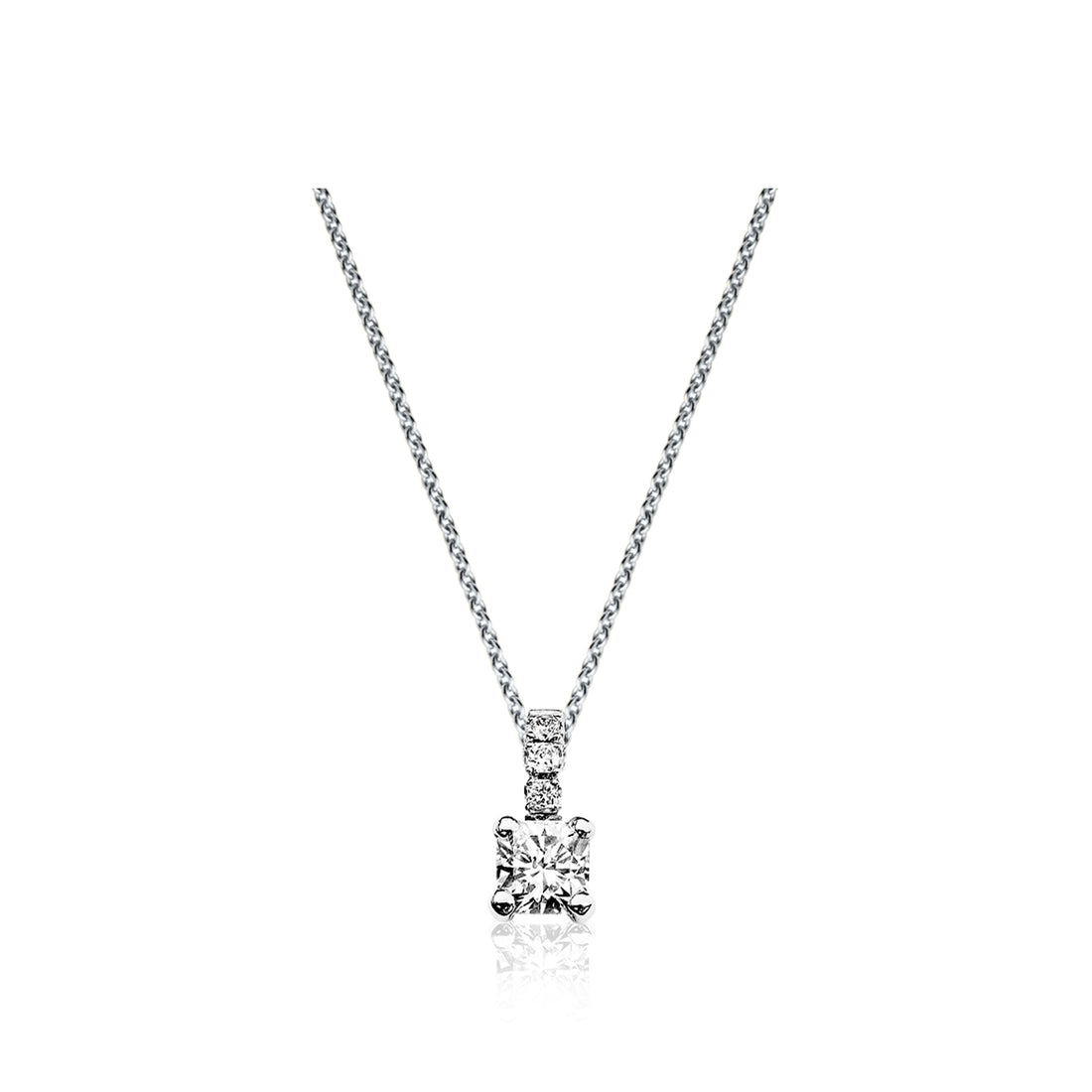 Breathtaking 18K Gold Flanders Cut Diamond Pendant – Flanders Diamonds TH