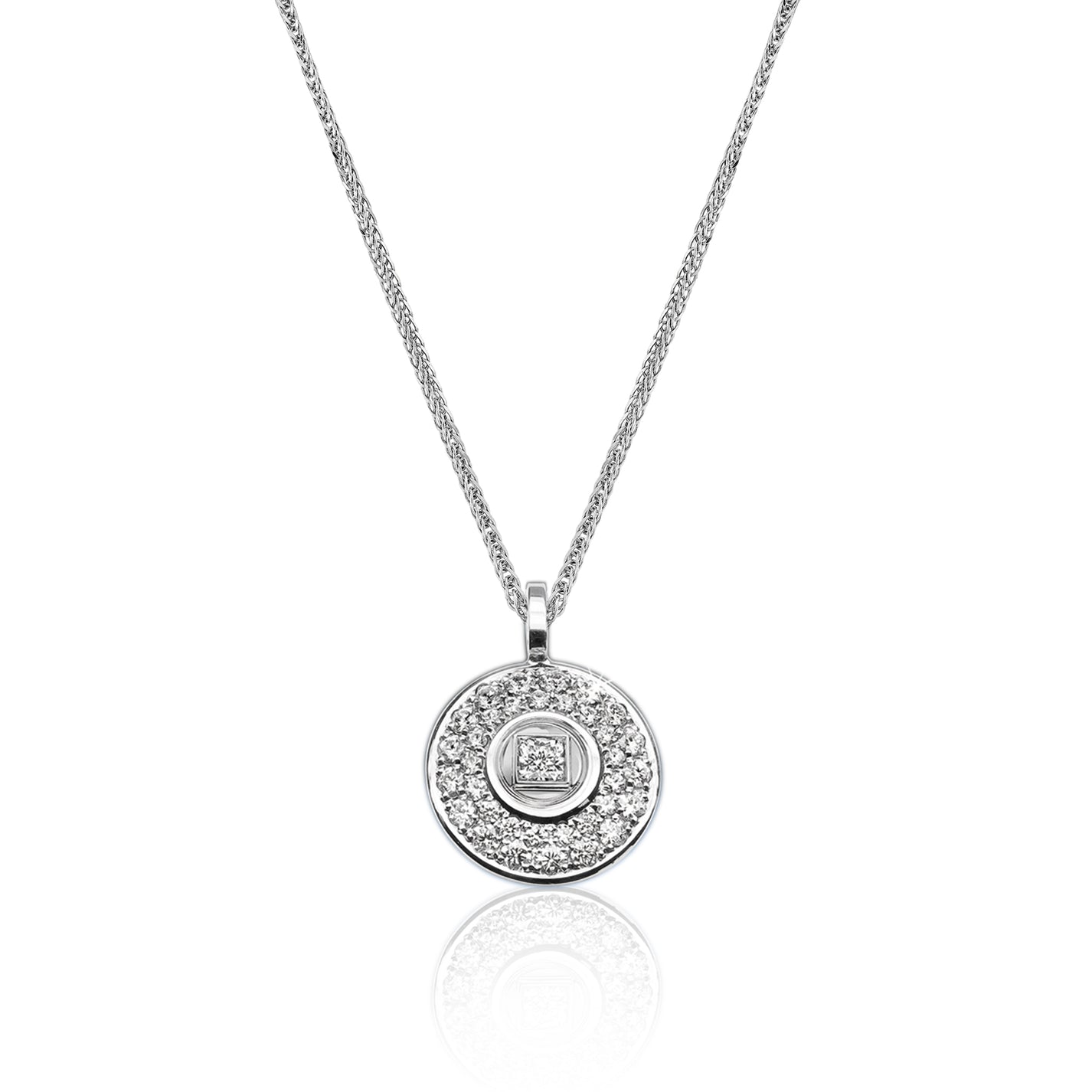 Dazzling 18K Gold Flanders Cut Diamond Pendant – Flanders Diamonds TH