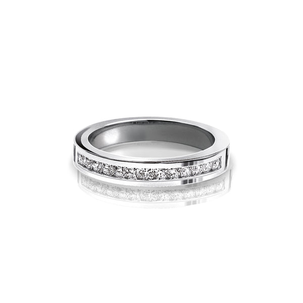 Timeless 18K White Gold Diamond Eternity Ring – Flanders Diamonds TH